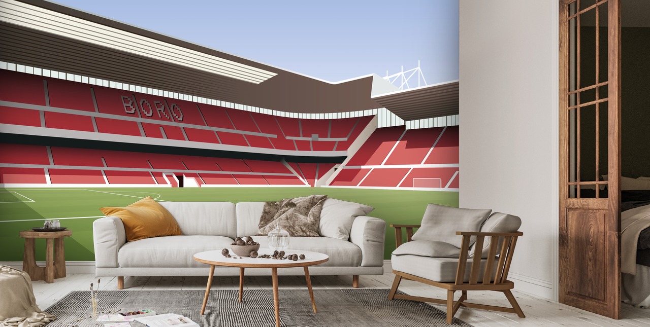 Riverside Stadium Fodboldstadion Baggrund | Wallsauce DK