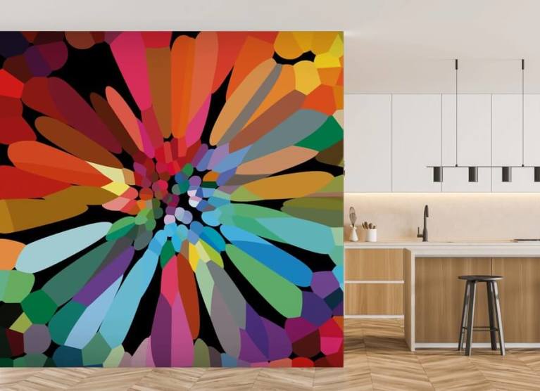 Multicoloured Wallpaper Murals | Wallsauce UK