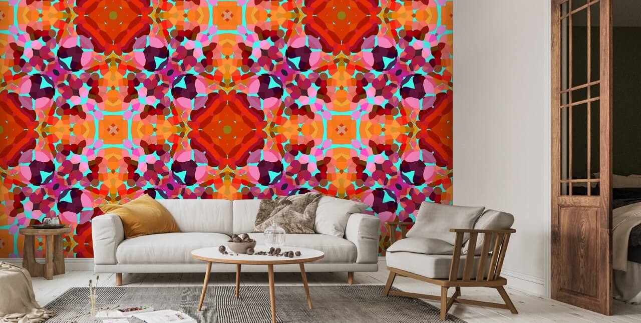 Folky Wall Mural | Wallsauce US