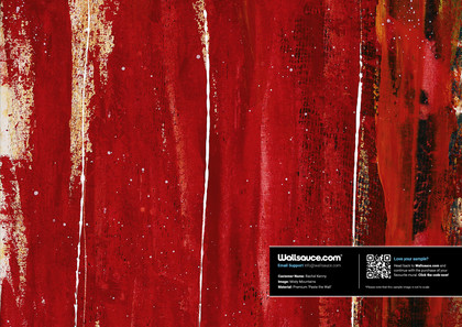 Red Study 1 - Abstract Painting In Red Wall Mural | Wallsauce UK