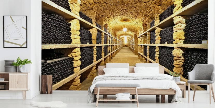 Papel pintado de vino y murales de bodega | Wallsauce ES