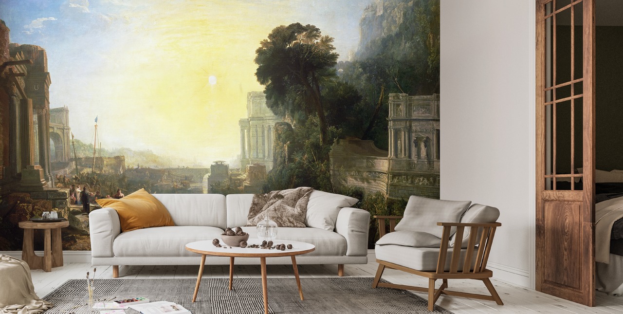 JMW Turner - Dido building Carthage Mural | Wallsauce AU