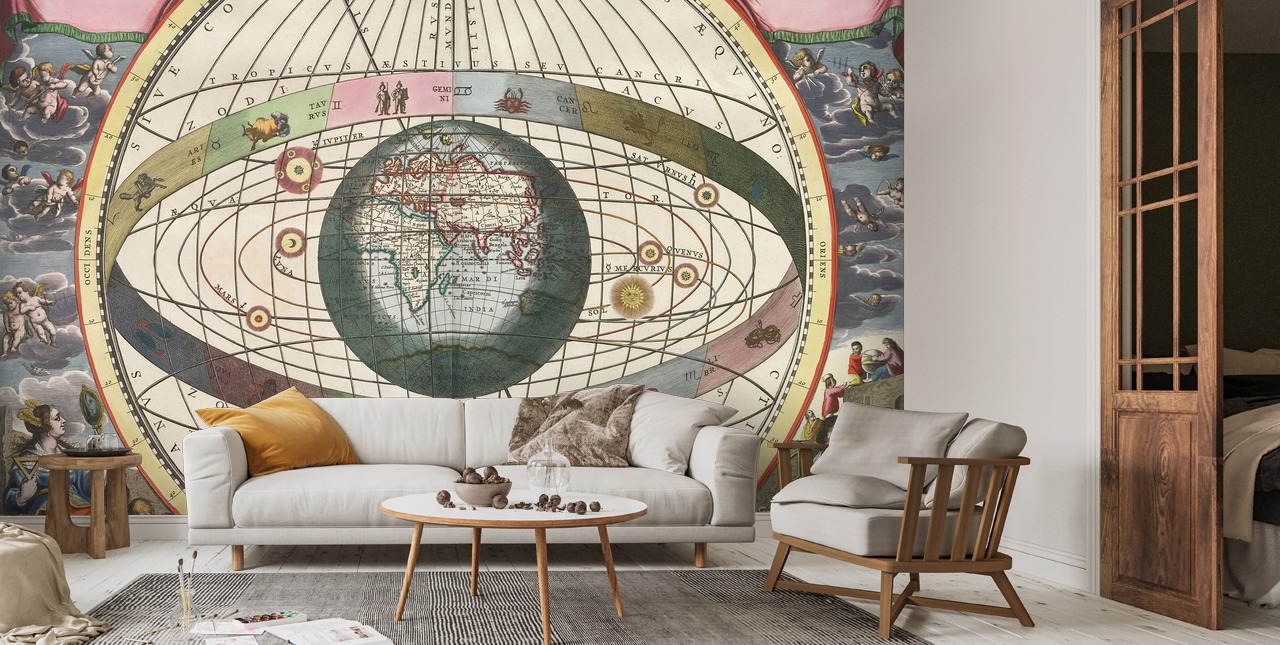 Scenography of the World's Construction Mural | Wallsauce UK