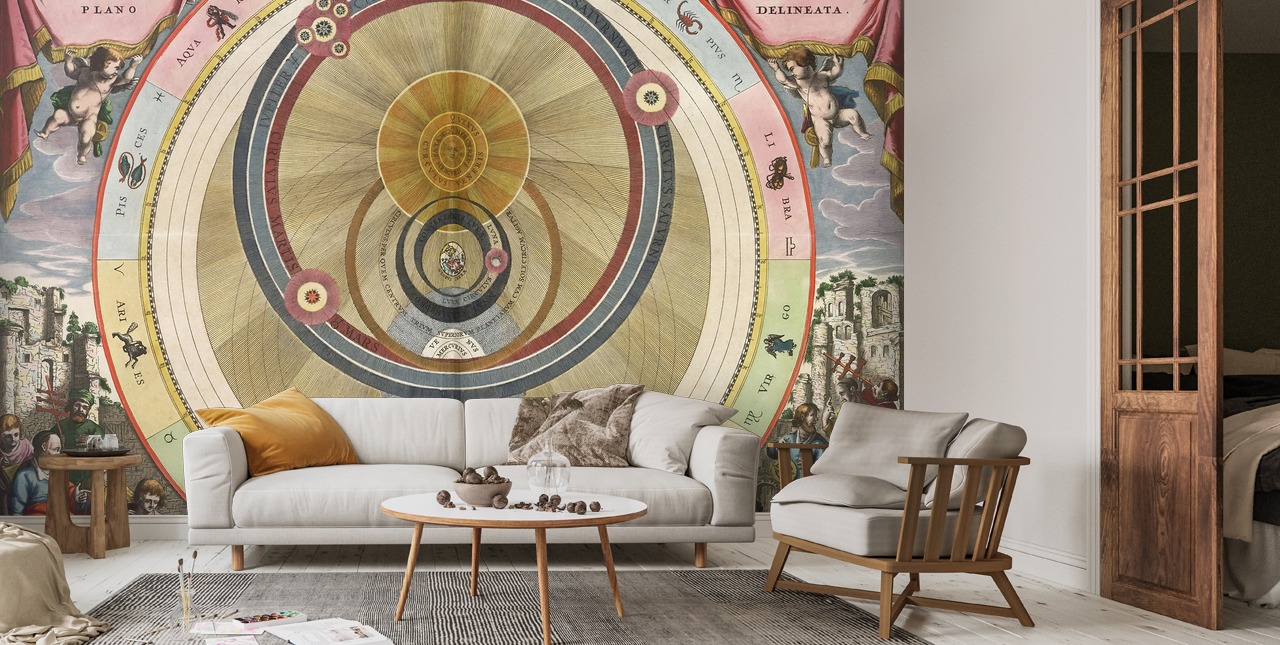 The Brahean Planisphere Mural | Wallsauce UK