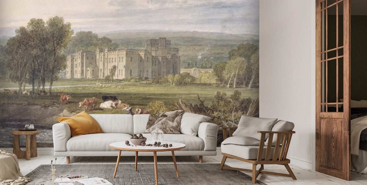 JMW Turner - View of Hampton Court Wall Mural | Wallsauce UK