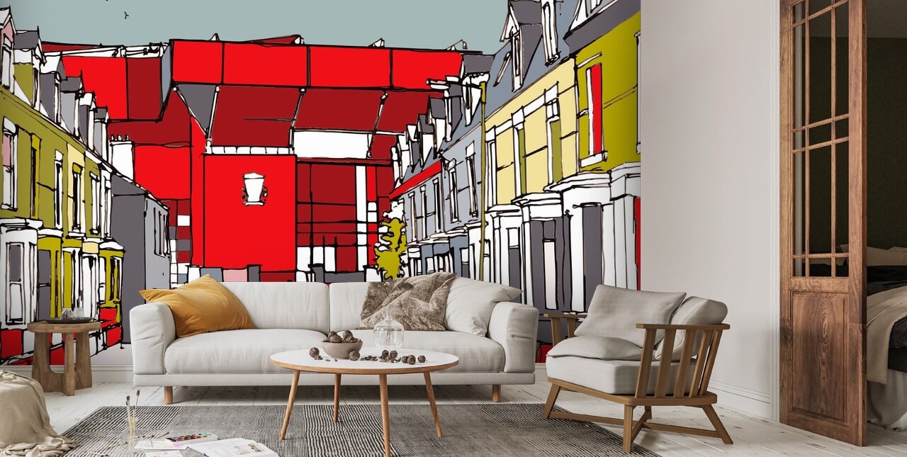 Anfield Wall Mural Wallpaper by Jamie Edwards | Wallsauce US