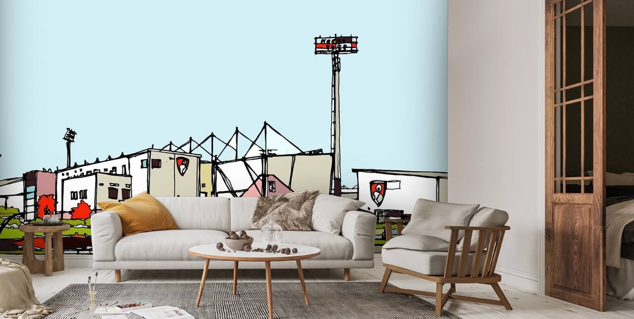 Vitality Stadium AFC Bournemouth Wall Mural | Wallsauce US