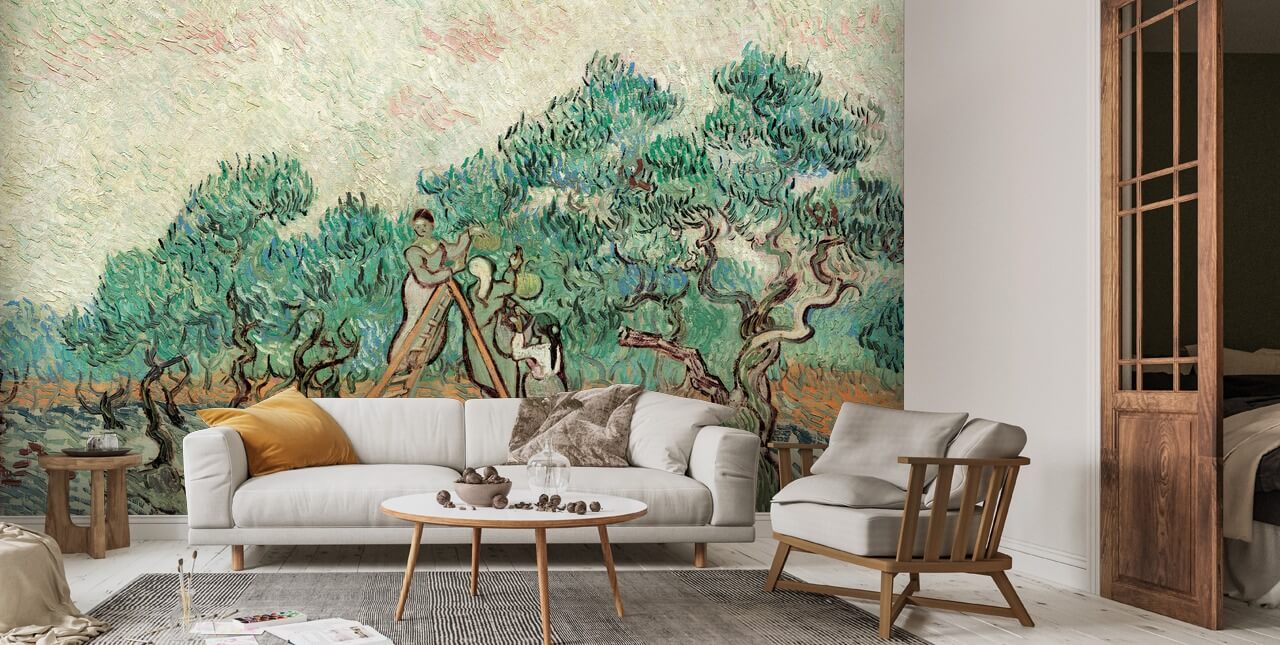 Van Gogh - The Olive Grove Wall Mural | Wallsauce US