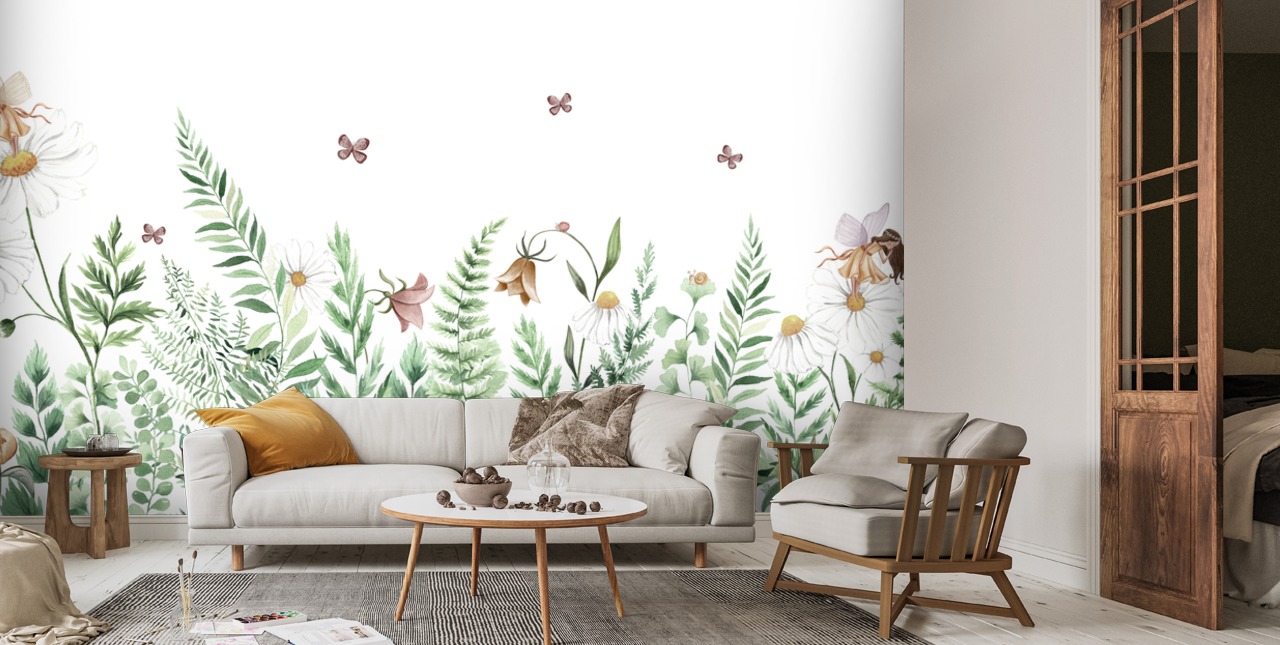Fairy Garden Panorama Nursery Mural | Wallsauce UK