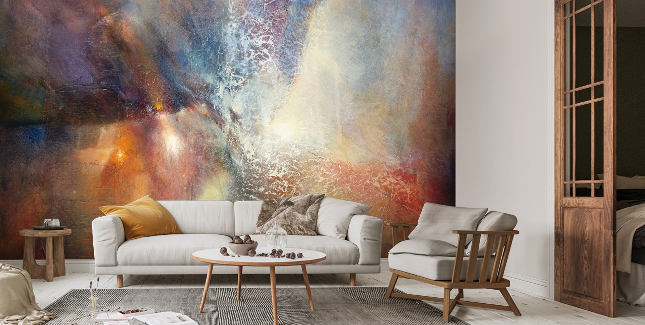 Where Earth Meets Sky Abstract Mural | Wallsauce UK