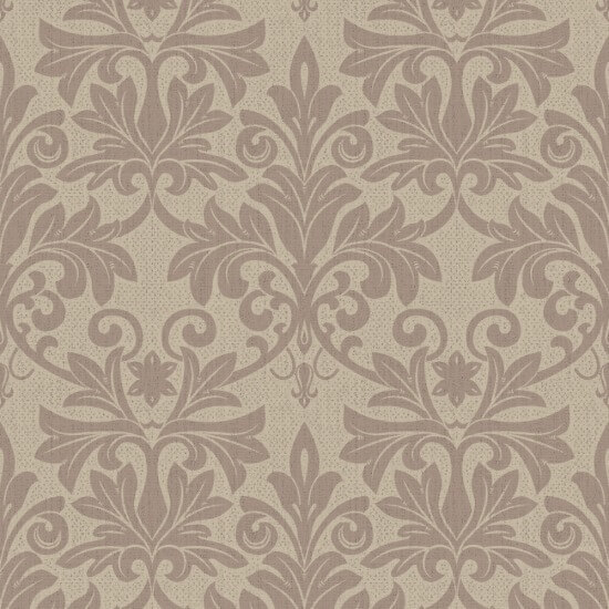 Rococo Relief - Red Clay Wallpaper | Wallsauce UK