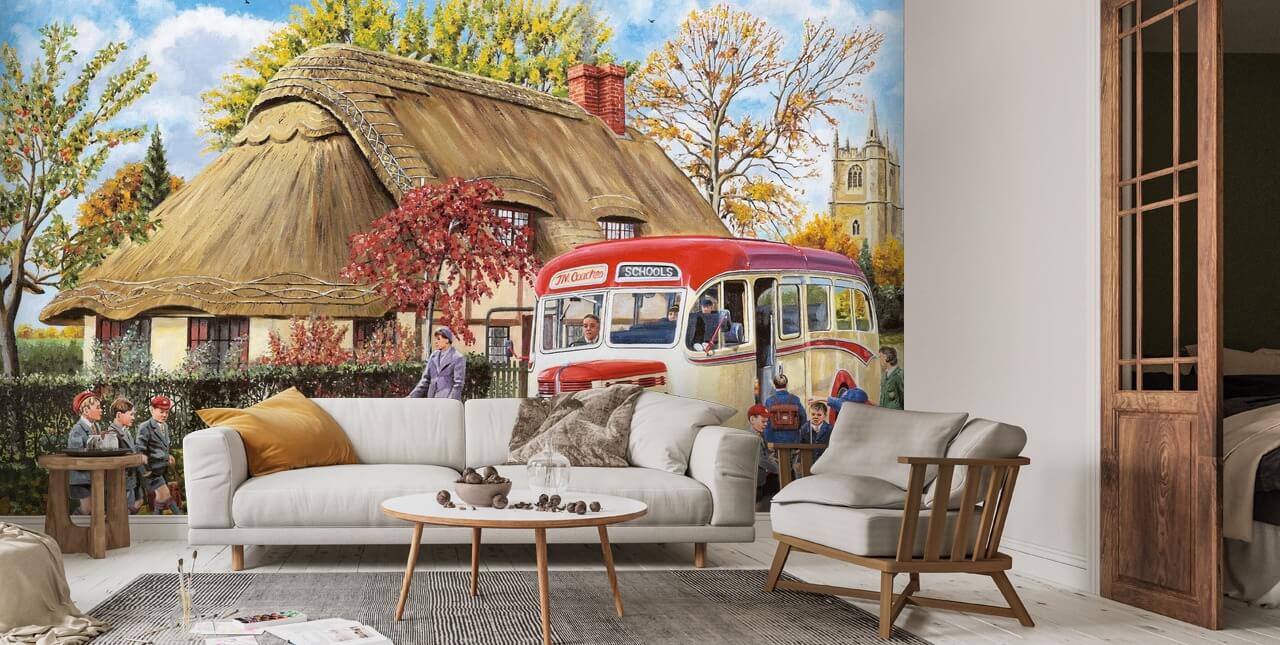 Autumn Term Wall Mural | Wallsauce UK