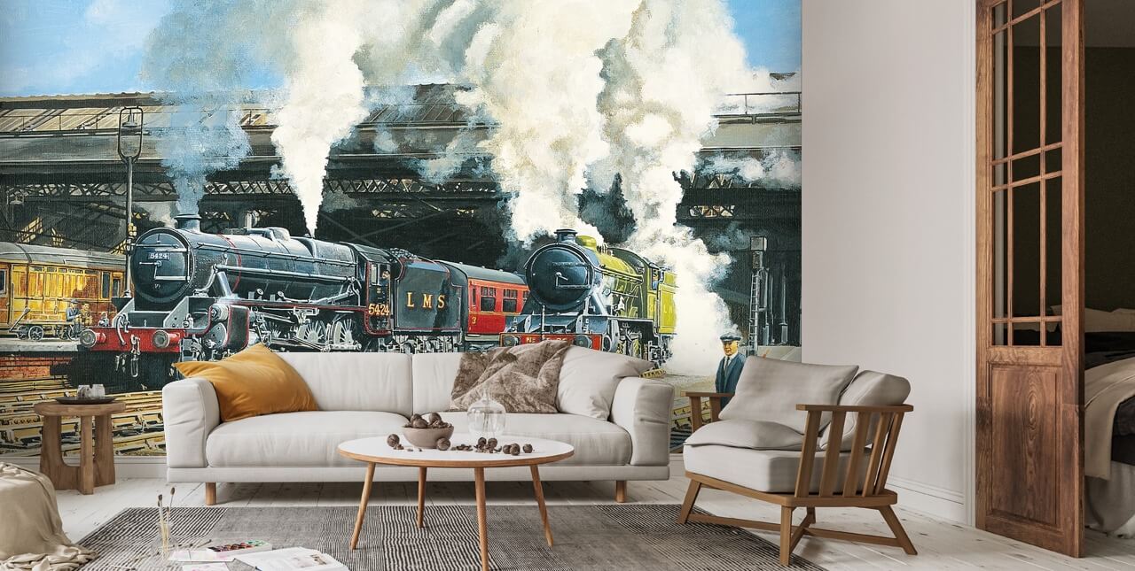 Full Steam Ahead Wallpaper | Wallsauce UK
