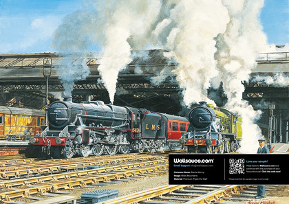 Full Steam Ahead Wallpaper | Wallsauce UK