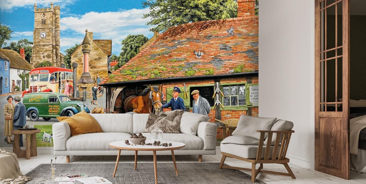 Letters for the Blacksmith Wall Mural | Wallsauce US