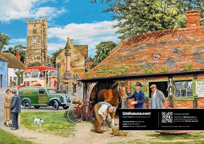 Letters for the Blacksmith Wall Mural | Wallsauce US