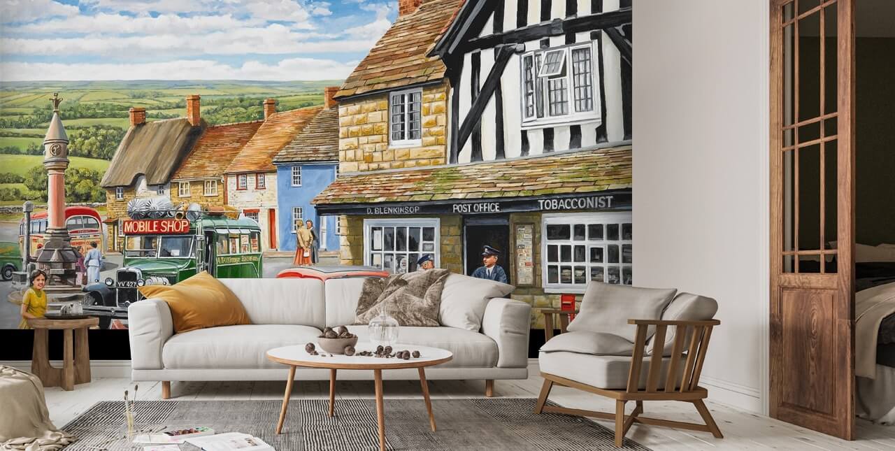 The Post Office Wall Mural | Wallsauce US