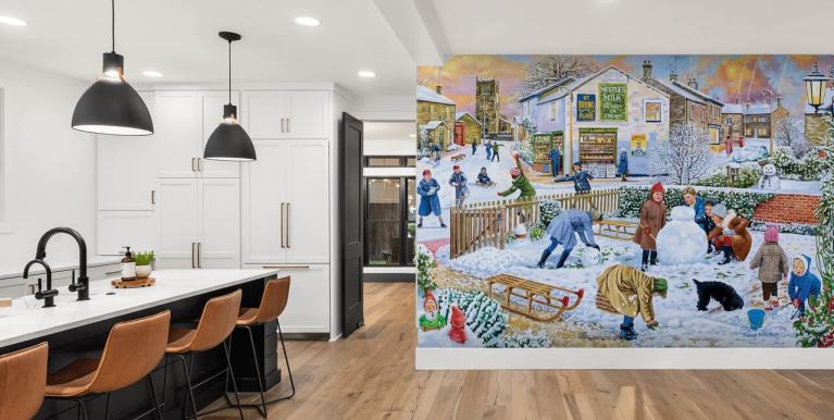 Winter & Christmas Wallpaper Wall Murals | Wallsauce UK