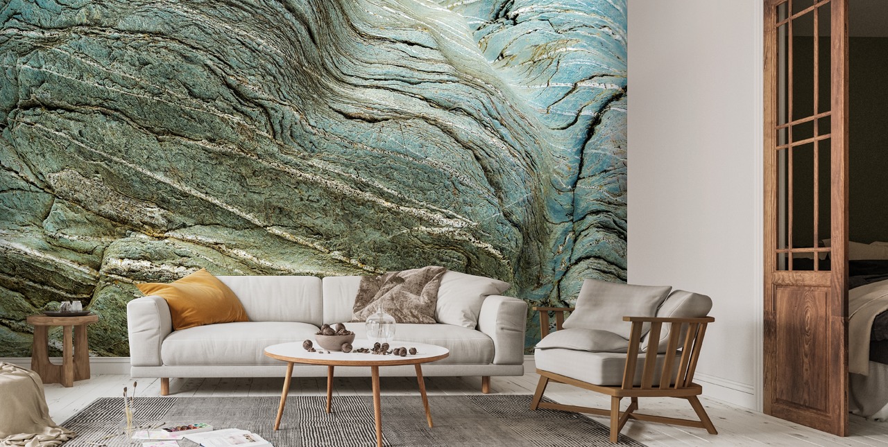 Bedrock Echo Mural by Petra Meikle de Vlas | Wallsauce US