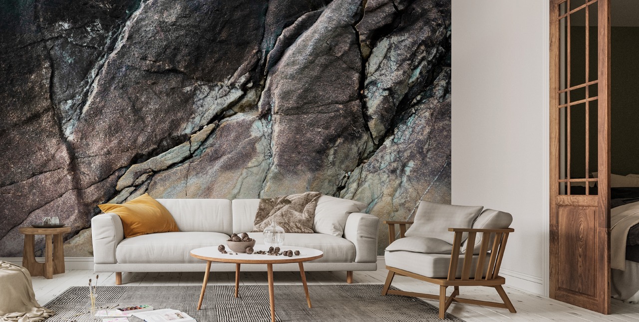 Mineral Symphony Stone Mural | Wallsauce US