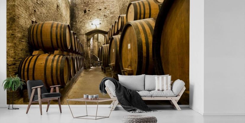 Papel pintado de vino y murales de bodega | Wallsauce ES
