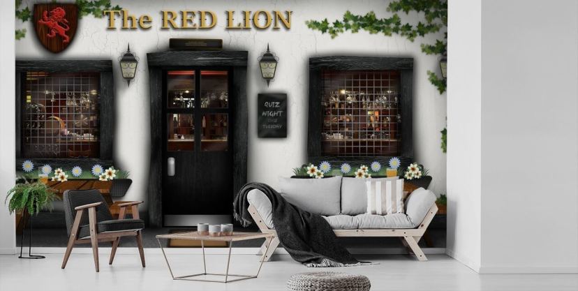 Facade Wallpaper & Wall Murals | Wallsauce UK