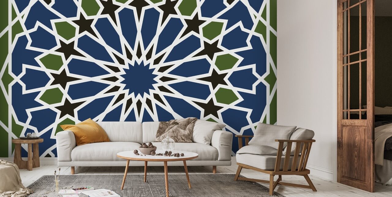 Arabesque Seamless Pattern Wallpaper | Wallsauce UK