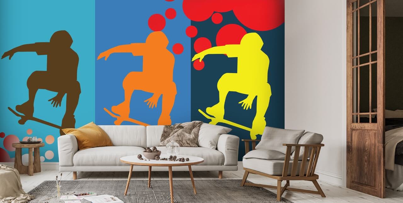 Skateboarders Mural | Wallsauce US