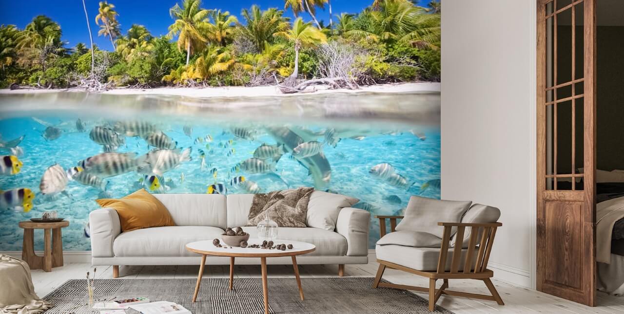 Tropical Island Wall Mural | Wallsauce UK