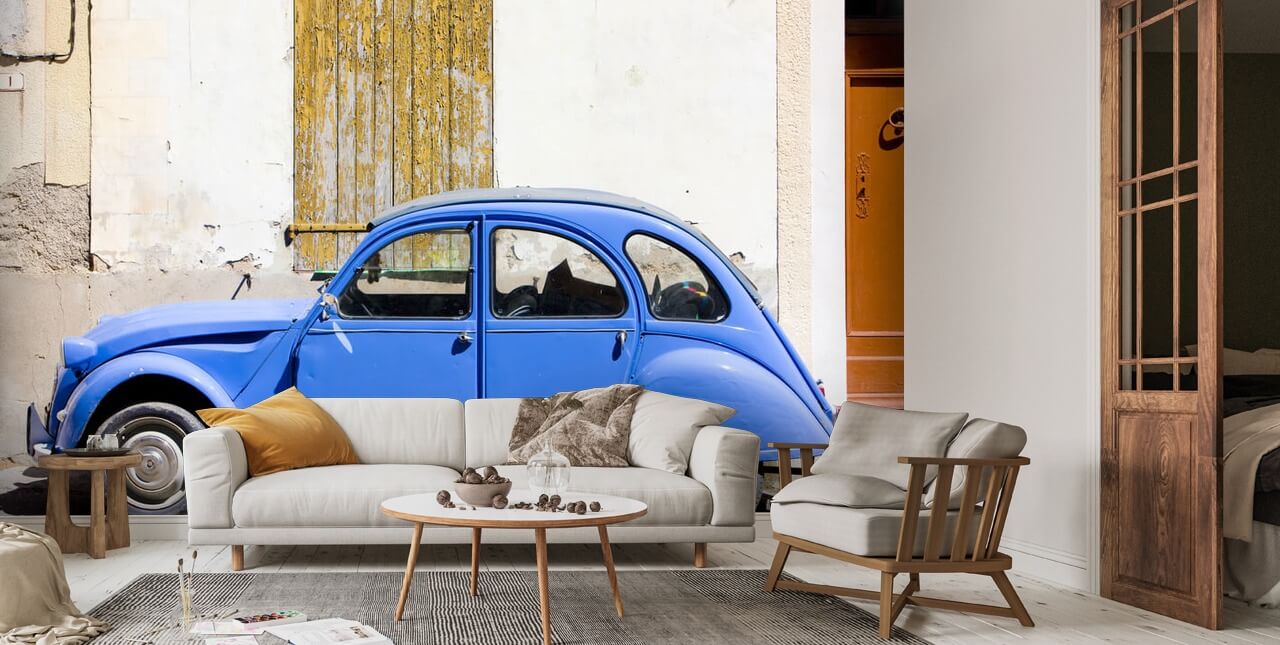 Citroën 2CV Wall Mural | Wallsauce UK