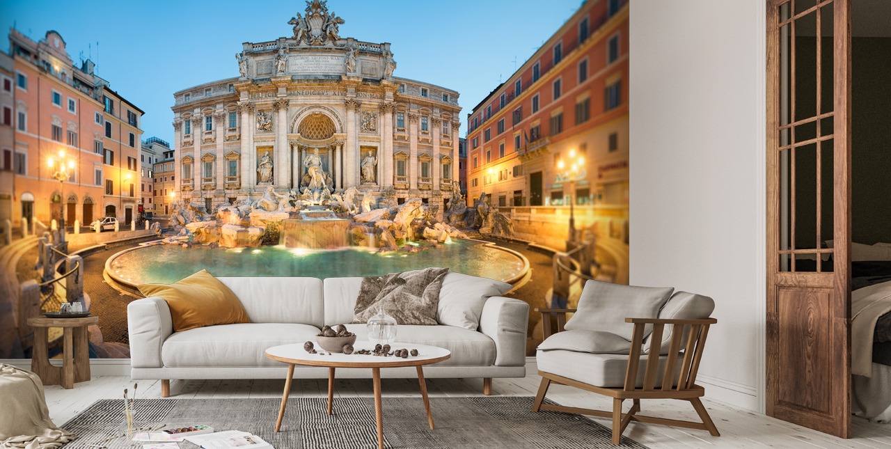 Trevi Fountain Wall Mural | Wallsauce CA