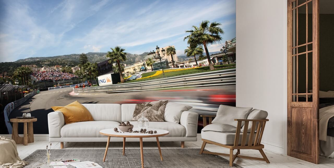Monaco Grand Prix Wall Mural | Wallsauce US