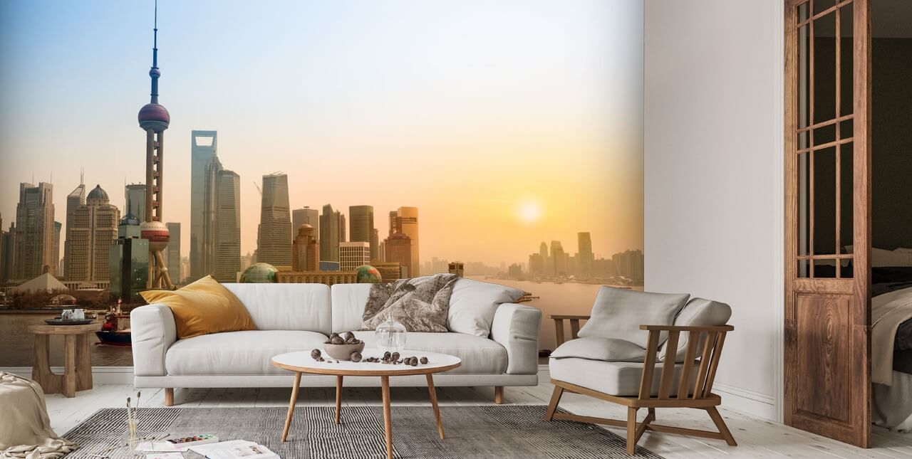 Shanghai Wallpaper Mural | Wallsauce US