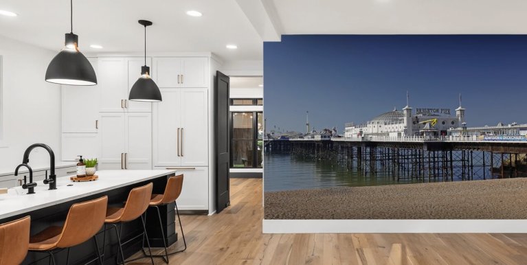 Pier Wallpaper & Boardwalk muurschilderingen | Wallsauce NL