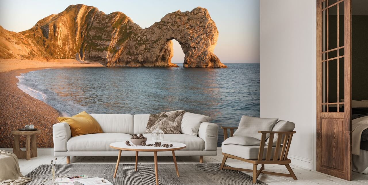 Durdle Door Sea Arch, Dorset Wallpaper | Wallsauce UK