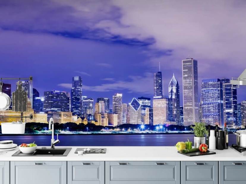 Chicago Tapeten und Wandmalereien | Wallsauce DE