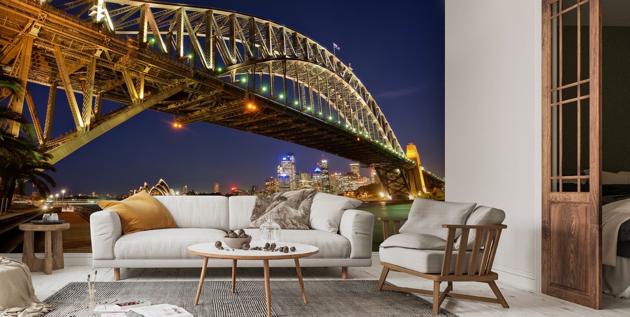 Sydney Harbour Bridge Wall Mural | Wallsauce US