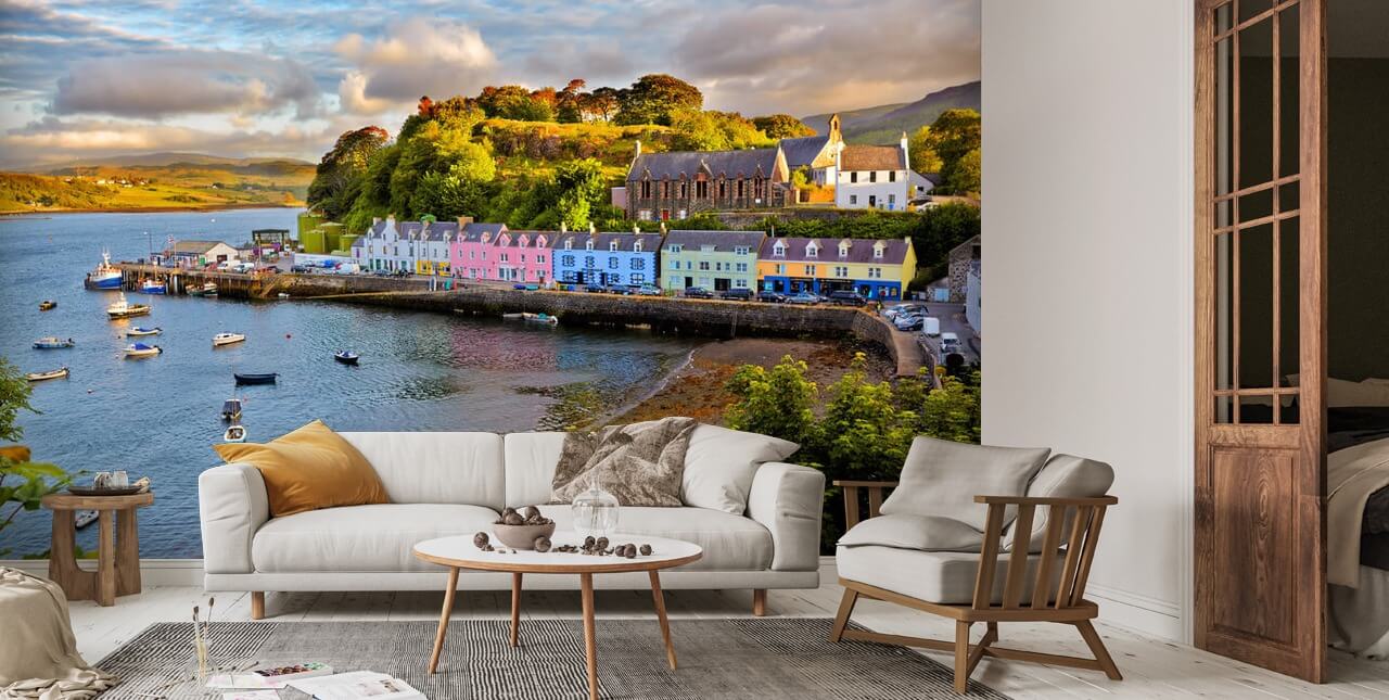 Portree, Isle of Skye Wall Mural | Wallsauce US