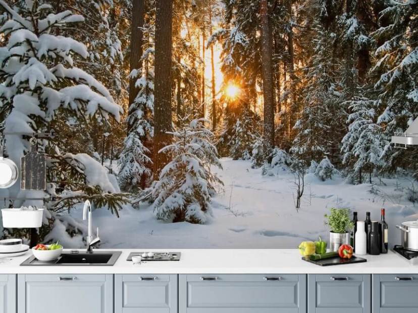 Winter & Christmas Wallpaper Wall Murals | Wallsauce US