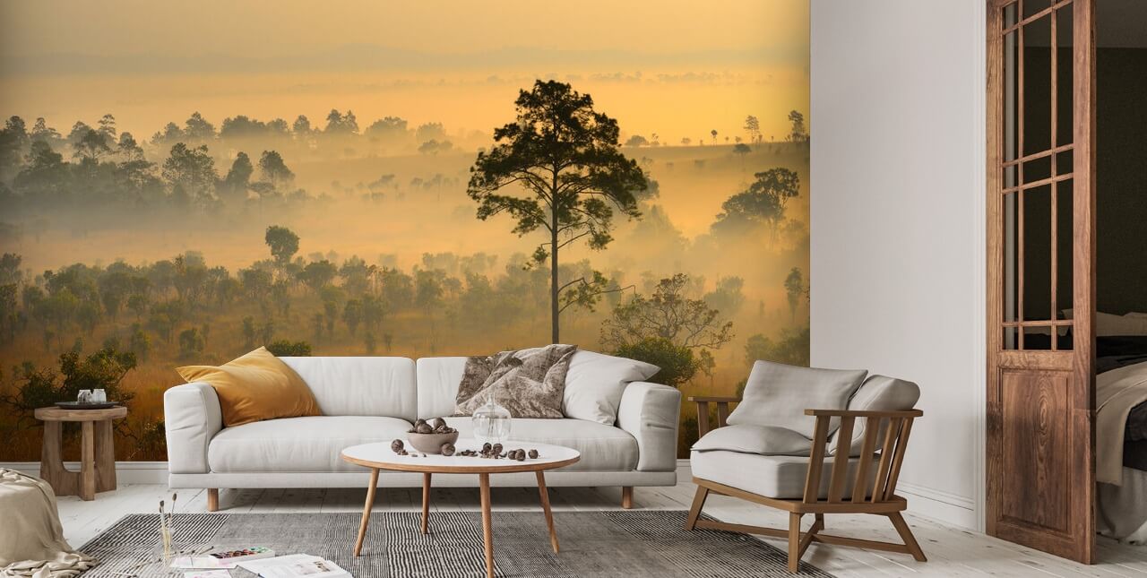 Morning Mist Wallpaper | Wallsauce UK