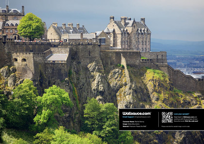 Edinburgh Castle, Scotland Wall Mural | Wallsauce UK
