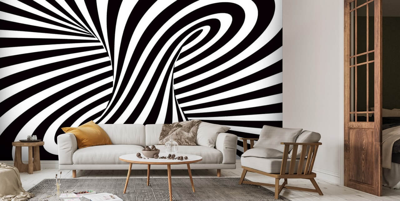Optinen taide - sarake taustakuva | Wallsauce FI