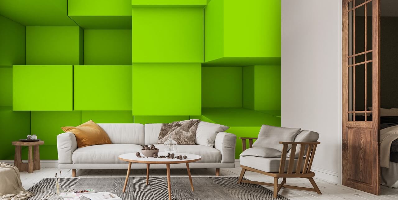 3D Cubes Wallpaper | Wallsauce UK