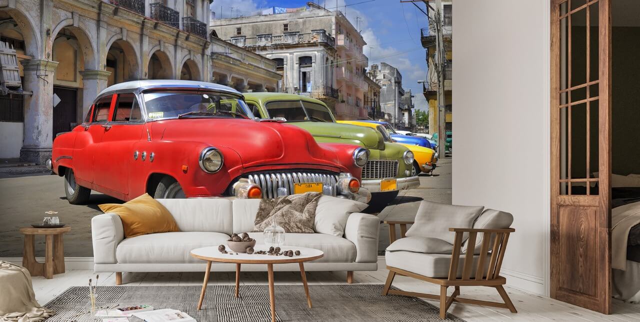 Cuba Classic Cars Wallpaper | Wallsauce US