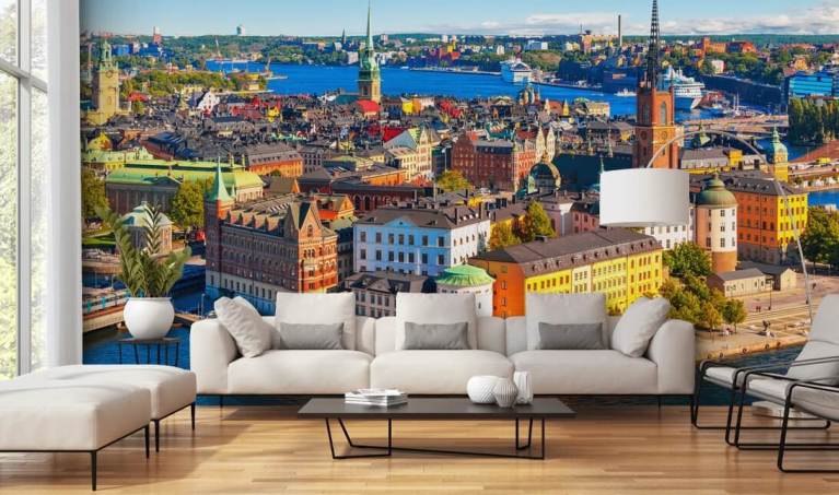 Sverige Photo Bakgrunn & Veggmalerier | Wallsauce NO