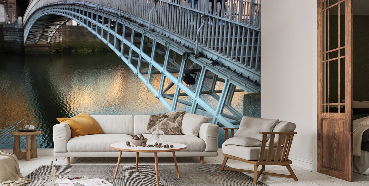Ha'penny Bridge Dublin Wall Mural | Wallsauce EU