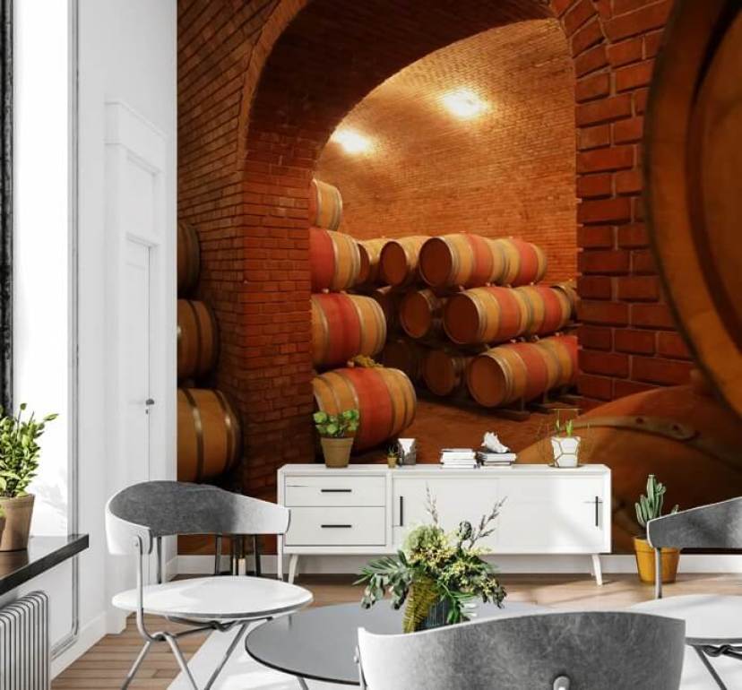 Wine Wallpaper & Wine Cellar Wall Murals | Wallsauce UK