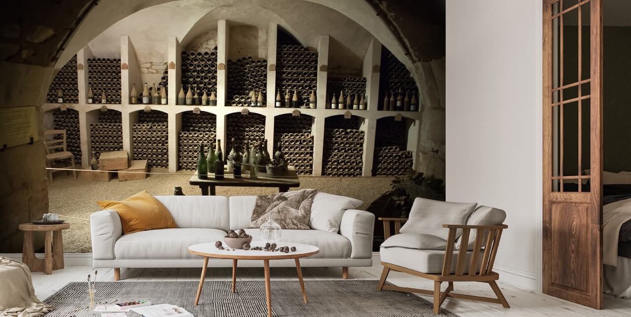 Papel de parede Grand Wine Cellar | Wallsauce PT