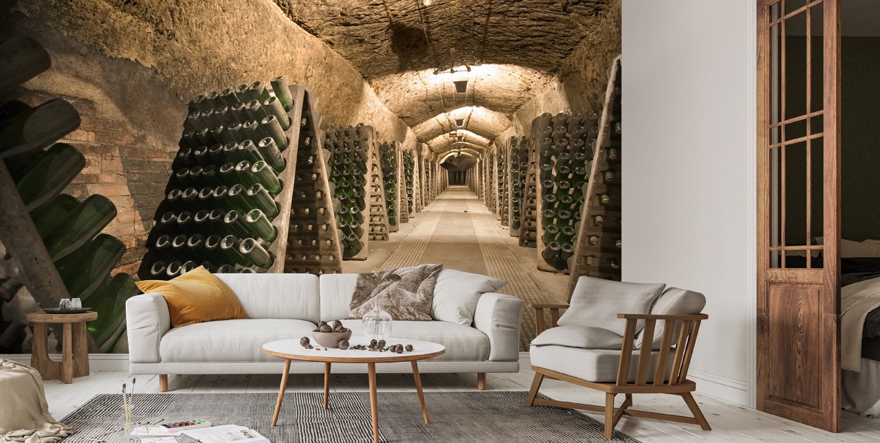 Mural de parede épico da adega | Wallsauce PT