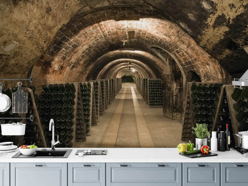 Wine Wallpaper & Wine Cellar Wall Murals | Wallsauce US